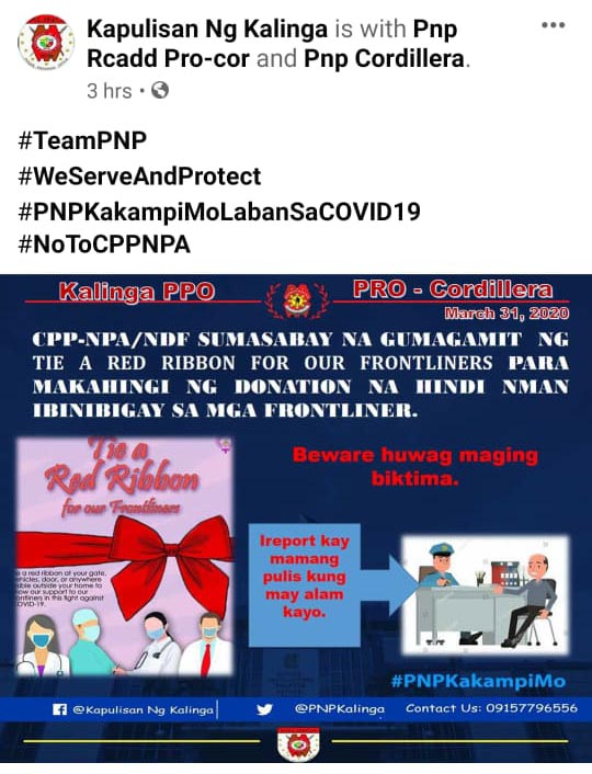 Northern Dispatch | PNP Cordillera slammed for false, malicious ...